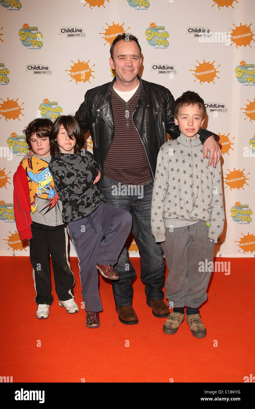 Todd Carty with his son James New musical 'Spongebob Squarepants: The ...