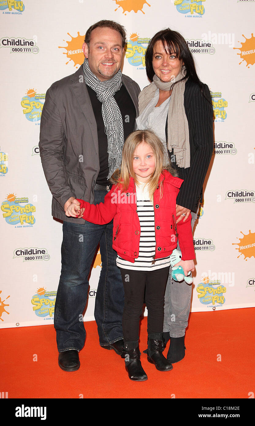 John Thomson with his family New musical 'Spongebob Squarepants: The ...