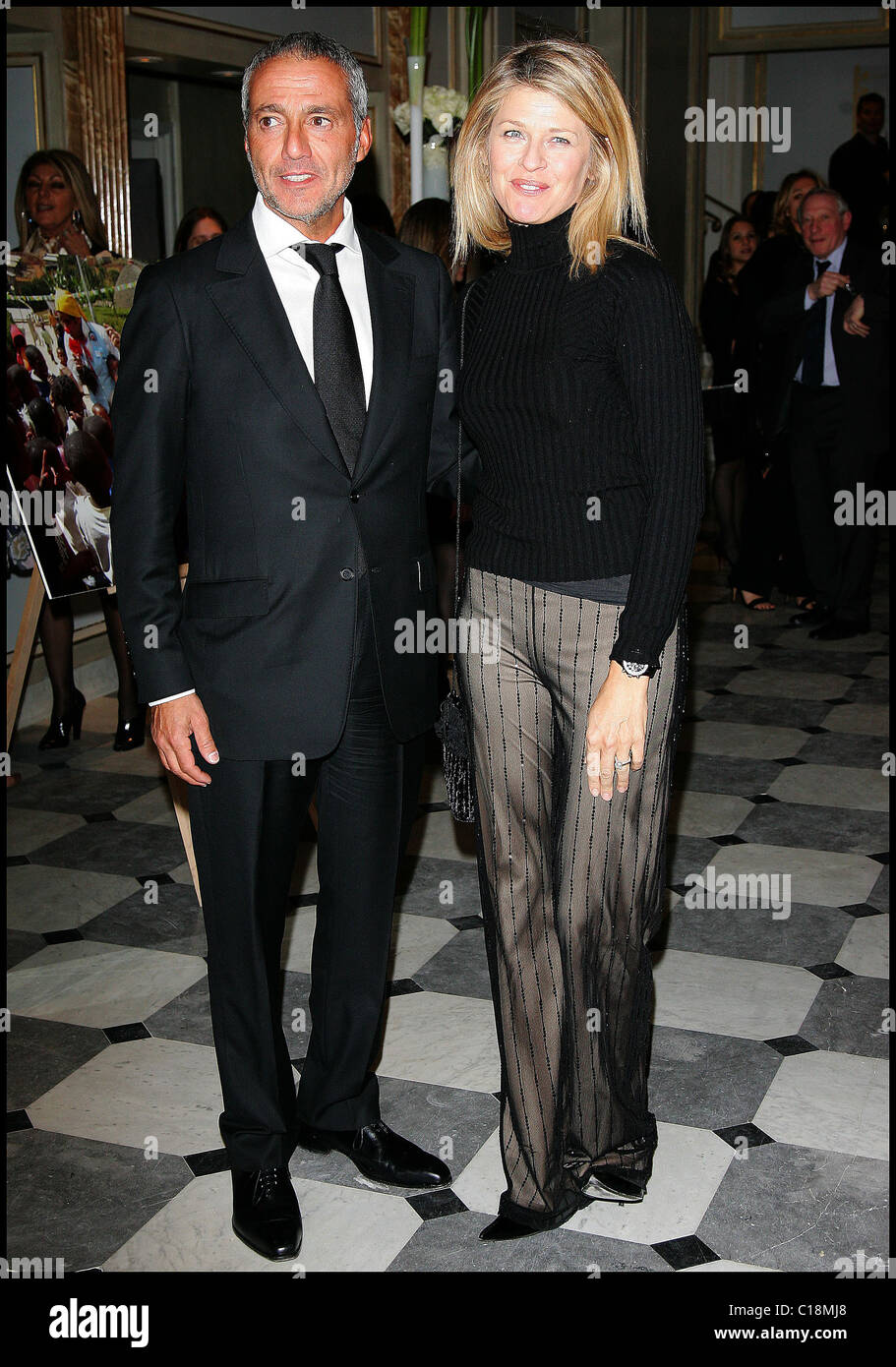 Linda Lacoste and guest Reception of the Hadassah France benefiting ...