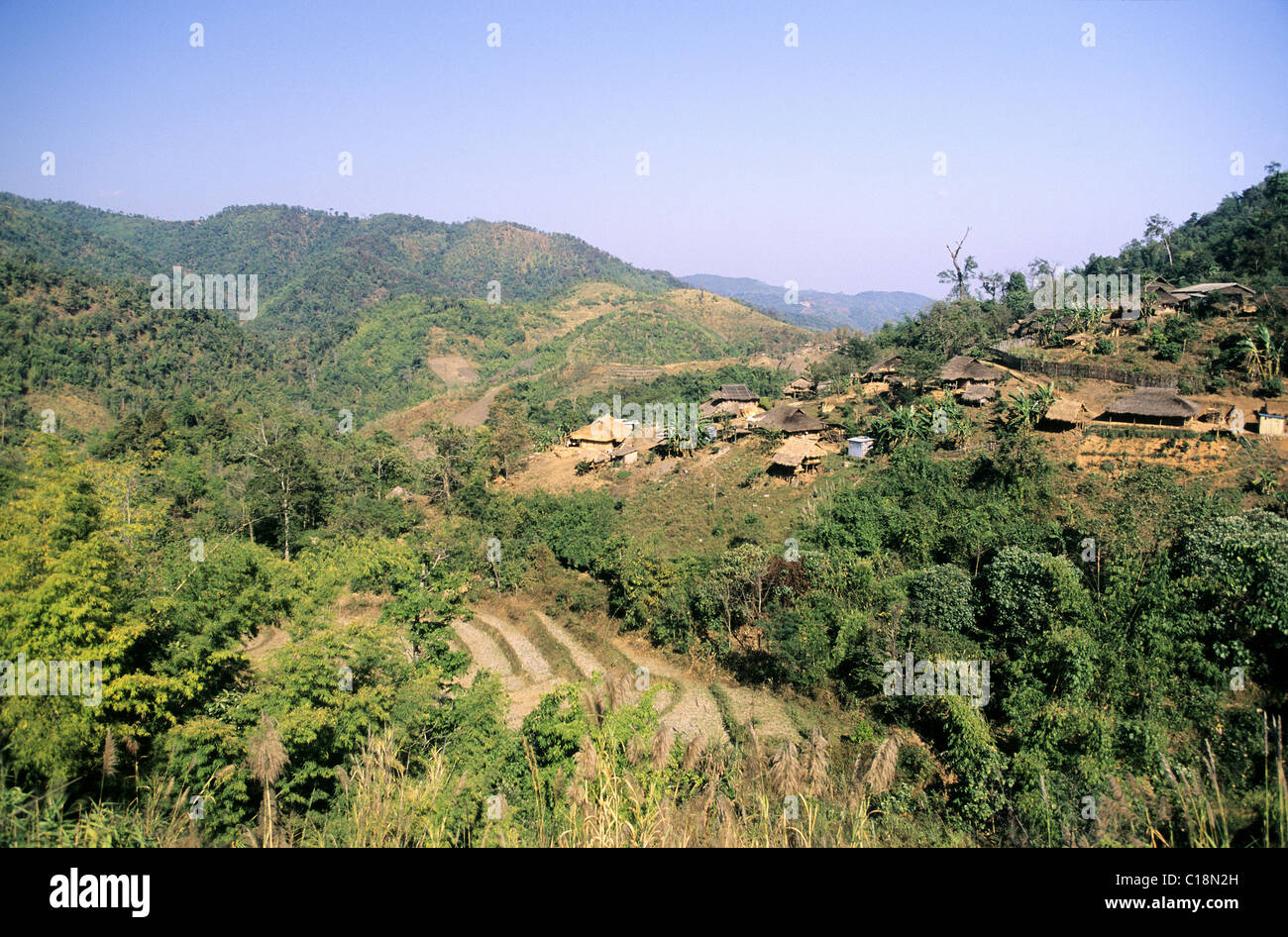 Thailand, village of Hmong ethnic group near Chiang Mai Stock Photo - Alamy