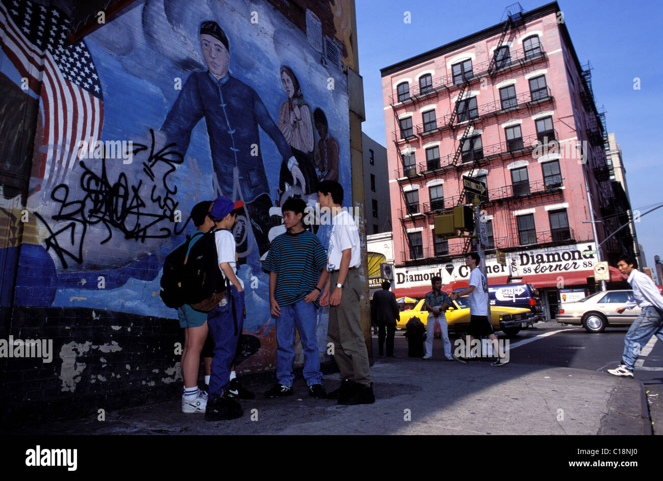 United States, New York City, Manhattan, Chinatown, Hester Street Stock ...