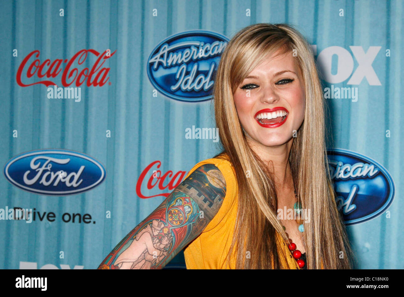 Megan Corkrey American Idol's 'The Top 12 Party' - Red Carpet Arrivals ...