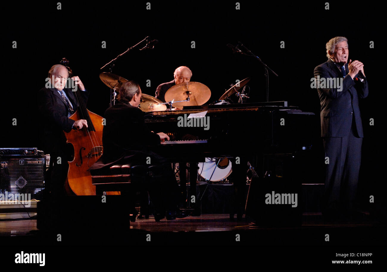 Tony Bennett performing in concert at the Chumash Resort Santa Barbara ...