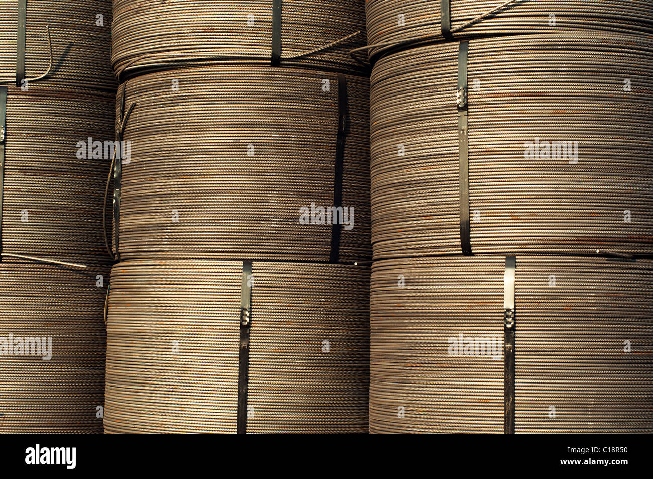 rusting steel wire coils Stock Photo - Alamy