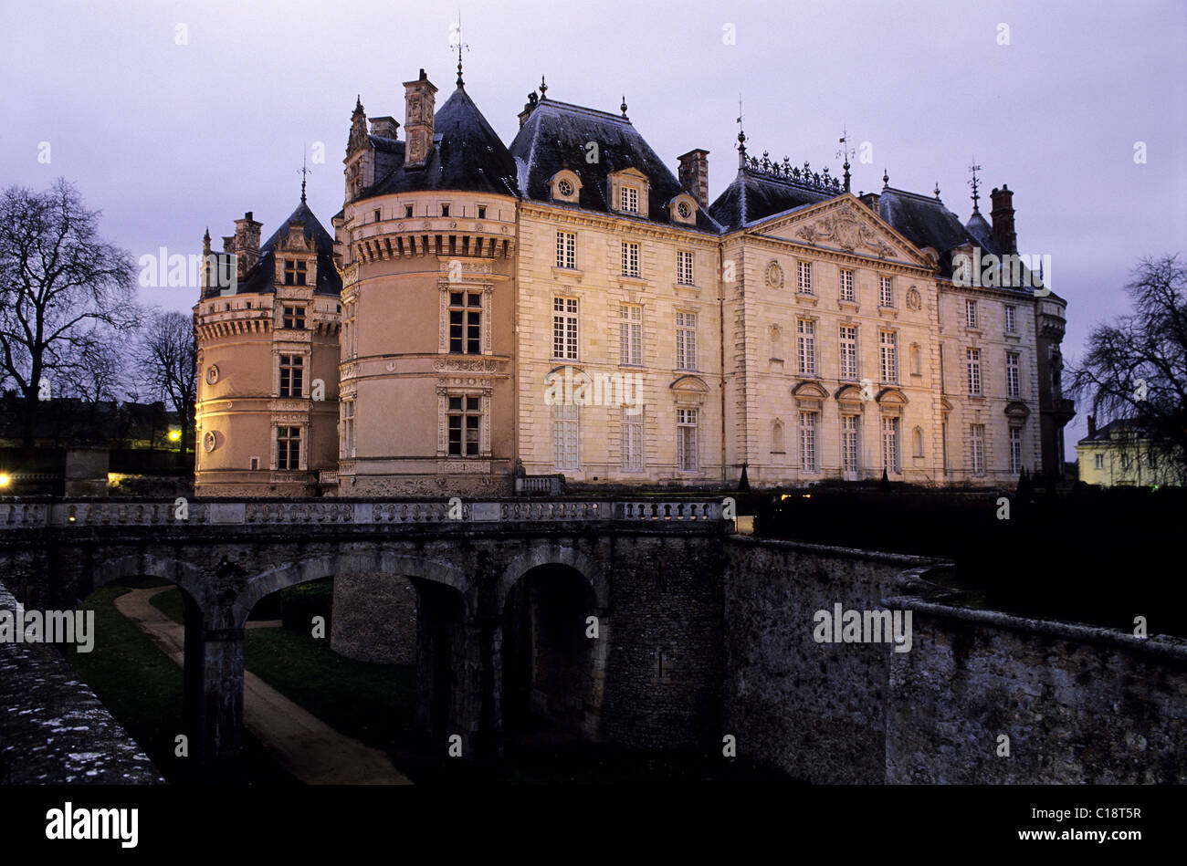 France, Sarthe, castle of Lude Stock Photo - Alamy