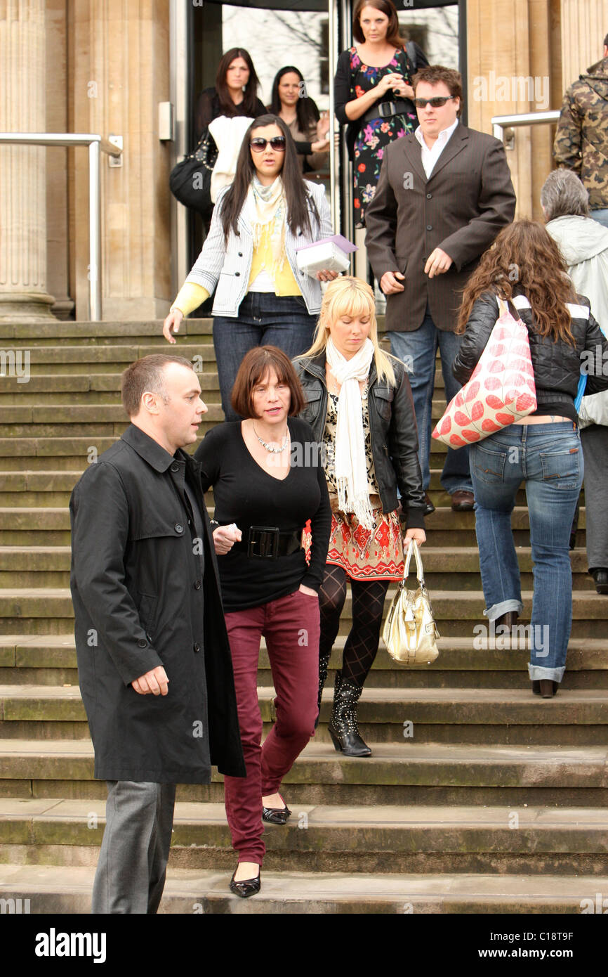 Jade Goody's mother Jackiey Budden leaving the Royal Marsden hospital ...