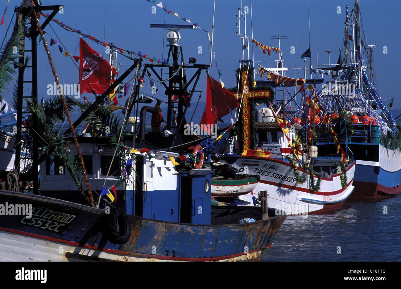 Portugal, Lisbon area, the Setubal port Stock Photo - Alamy