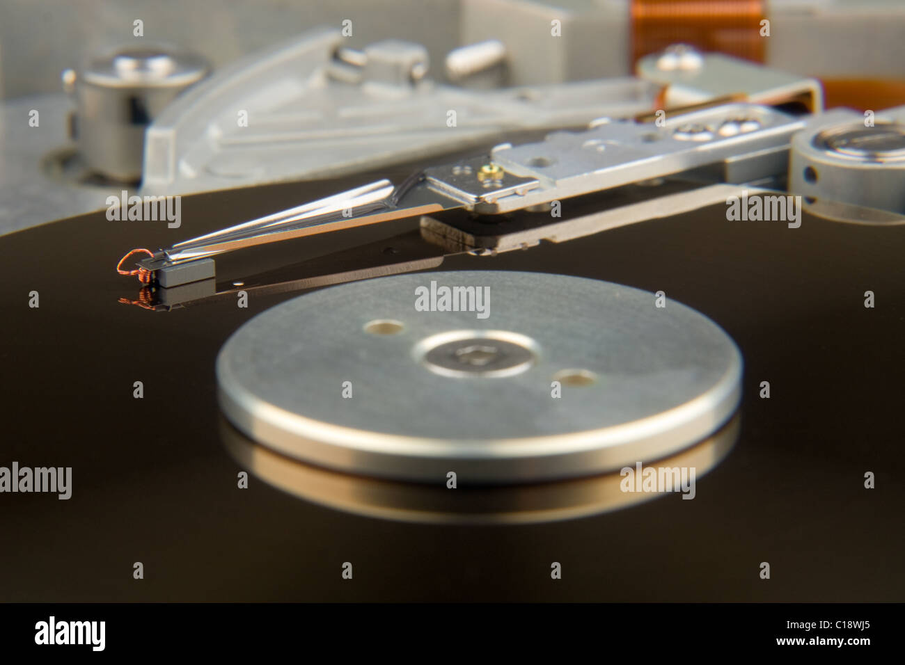 A close up hard disk drive head hi-res stock photography and images - Alamy