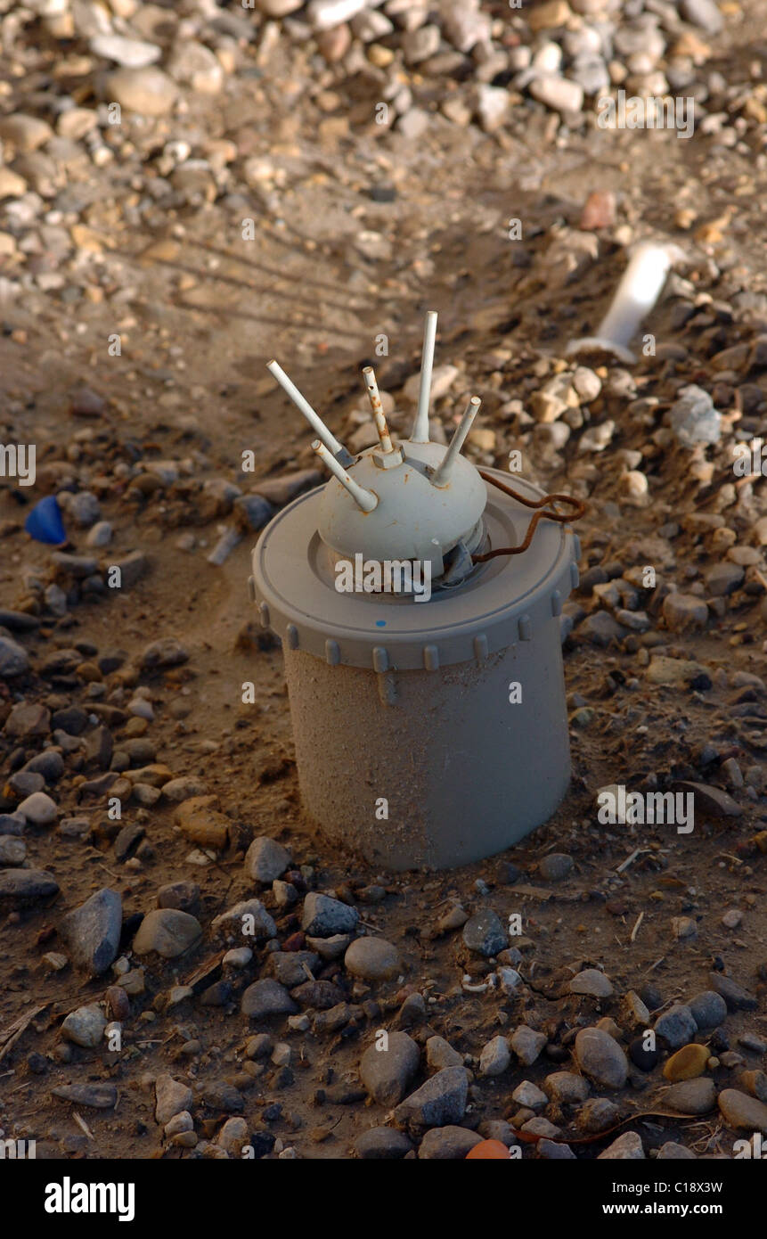 A land mine is a target (person or vehicle) triggered explosive weapon ...