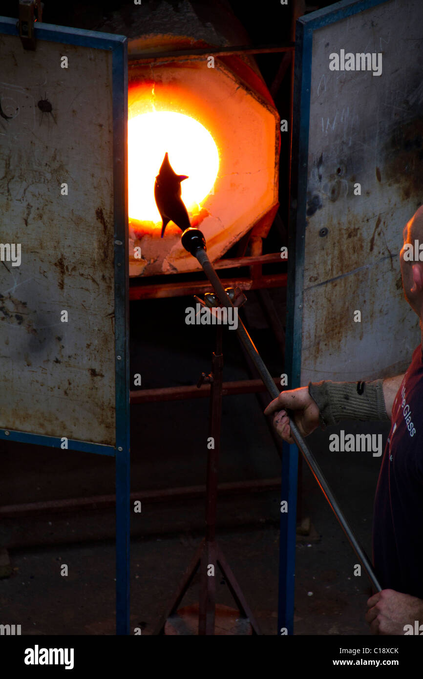 Making of glass in furnace hi-res stock photography and images - Alamy