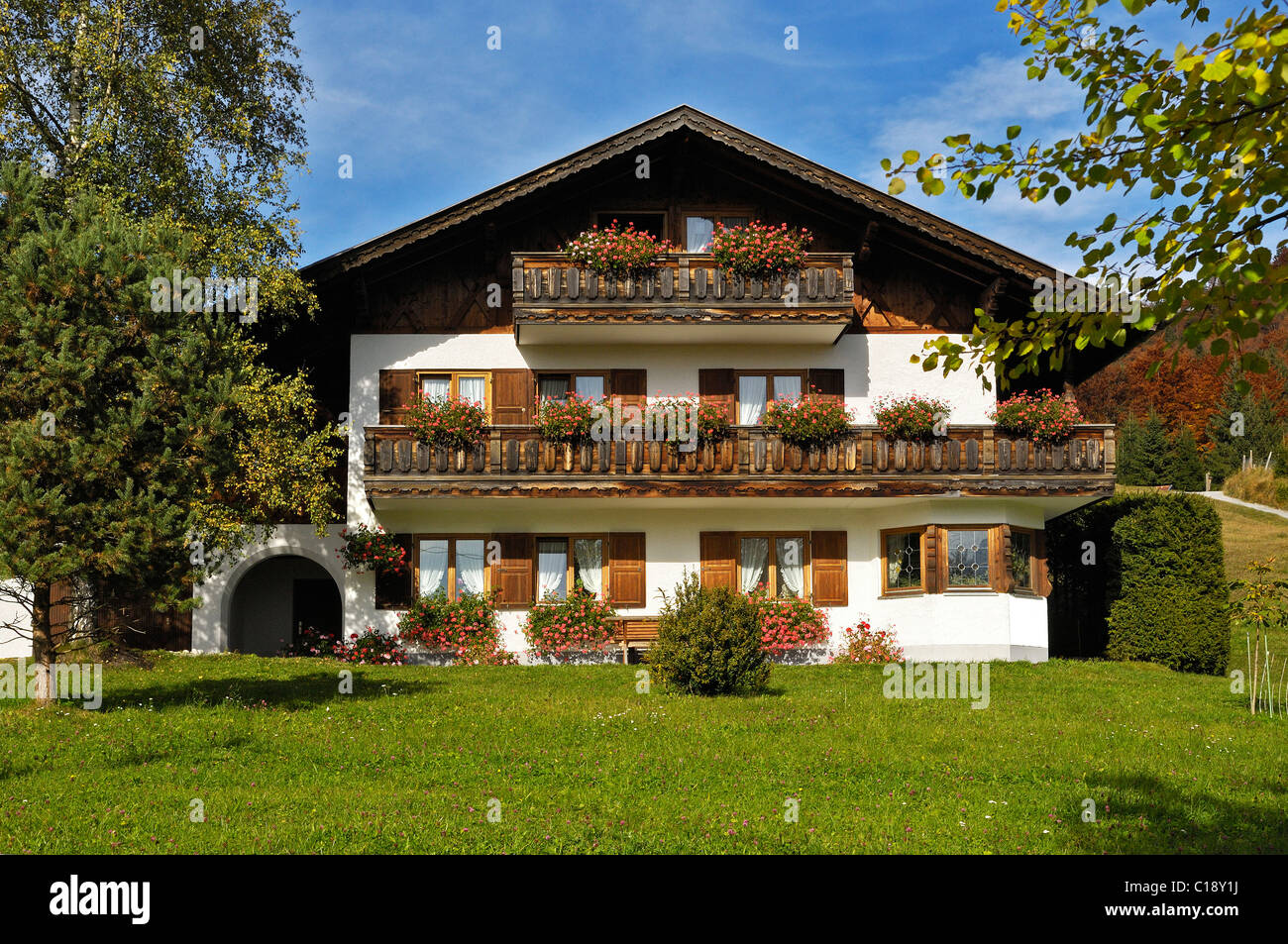 House in Wallgau, Bavaria, Germany, Europe Stock Photo - Alamy