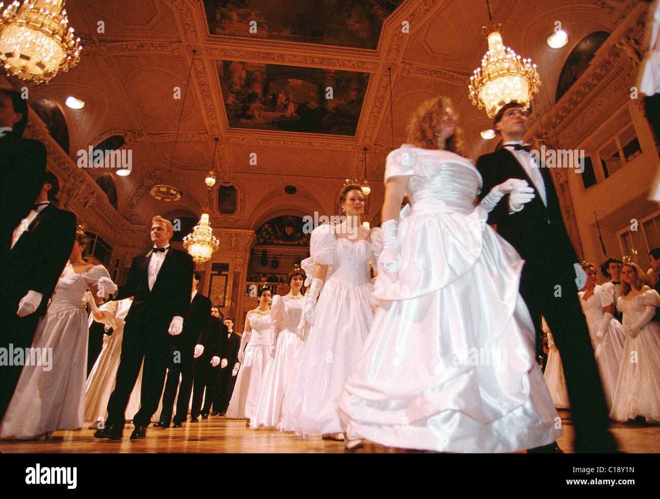 Austria, Vienna, opening ball Stock Photo - Alamy