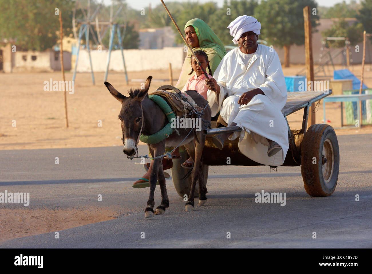 Sudan donkey cart woman hi-res stock photography and images - Alamy