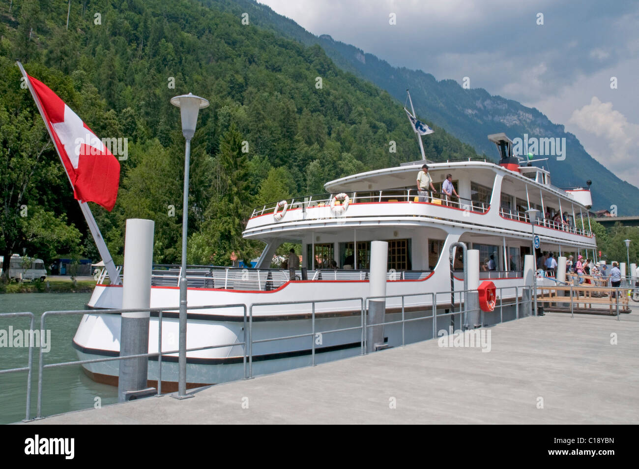 Lake Cruiser "BRIENZ" at Interlaken Stock Photo - Alamy