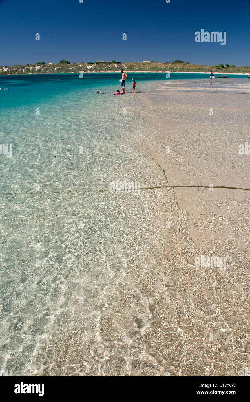 Beach at Coral Bay Australia Stock Photo - Alamy