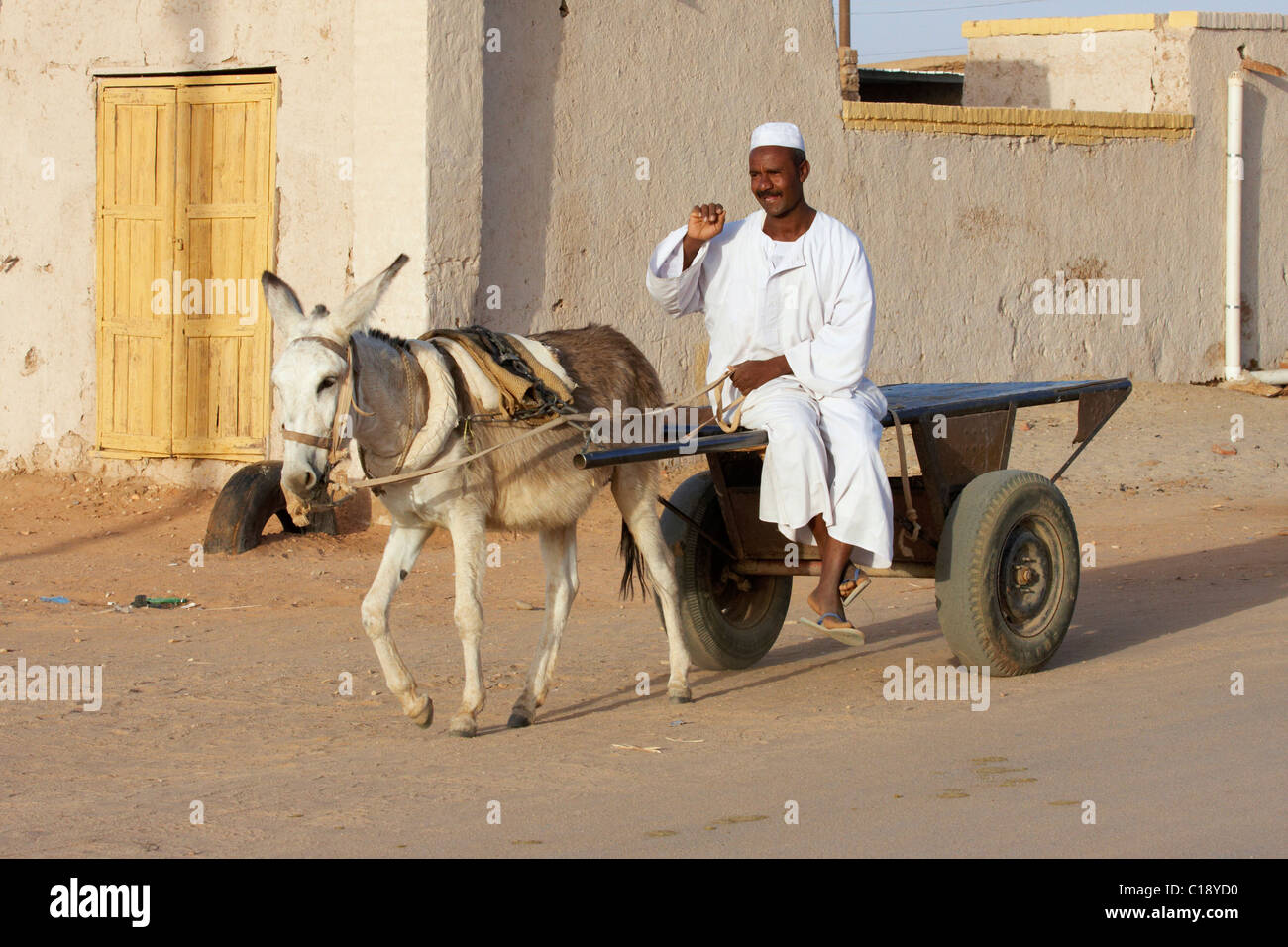 Man riding donkey cart in hi-res stock photography and images - Alamy
