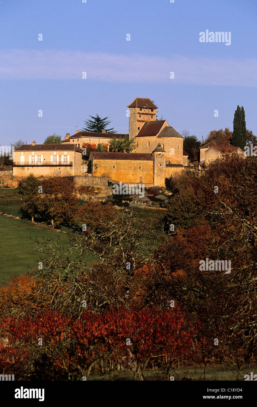 France, Lot, Martignac village Stock Photo - Alamy