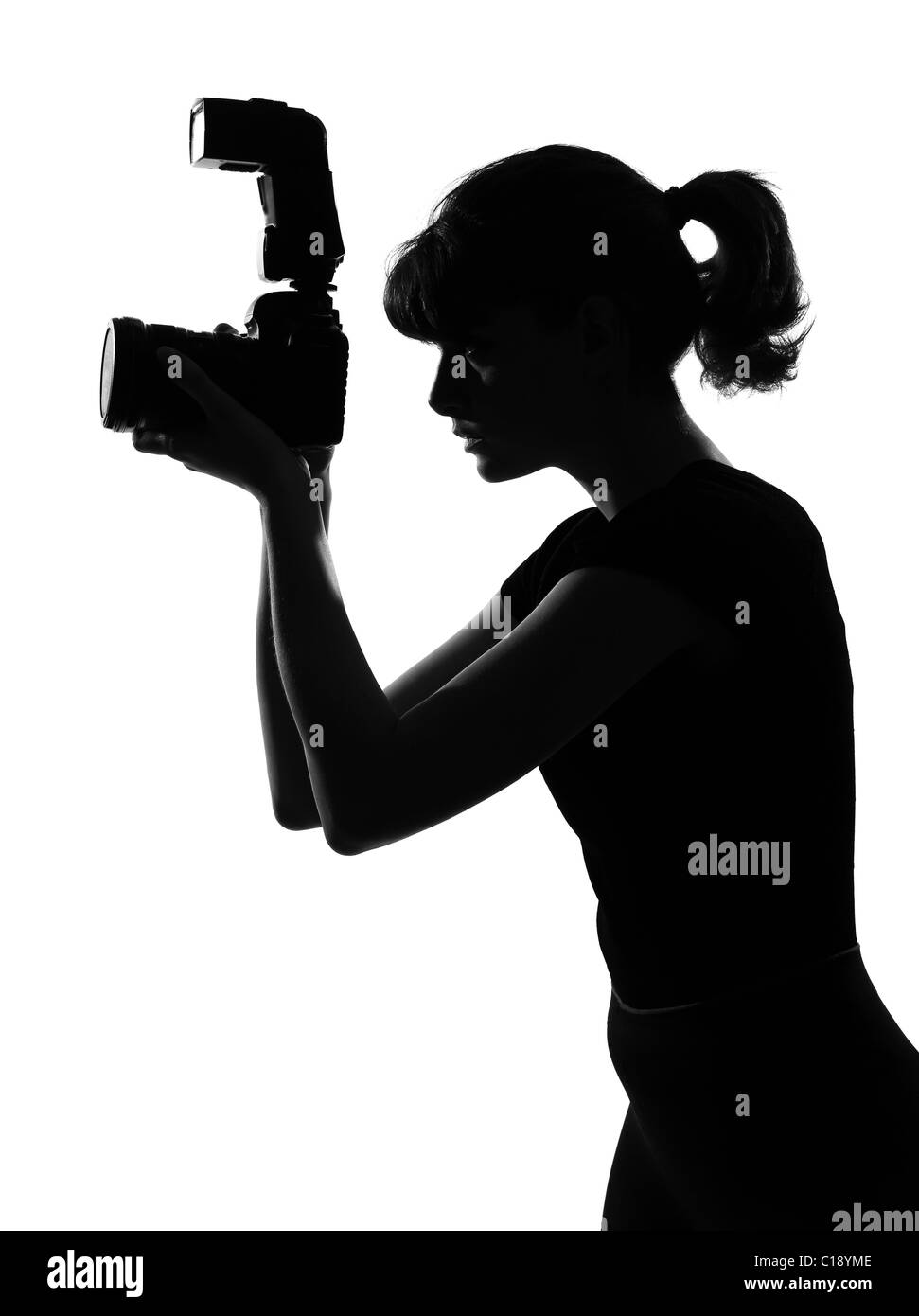 Photographer Studio Silhouette Stock Photos & Photographer Studio ...
