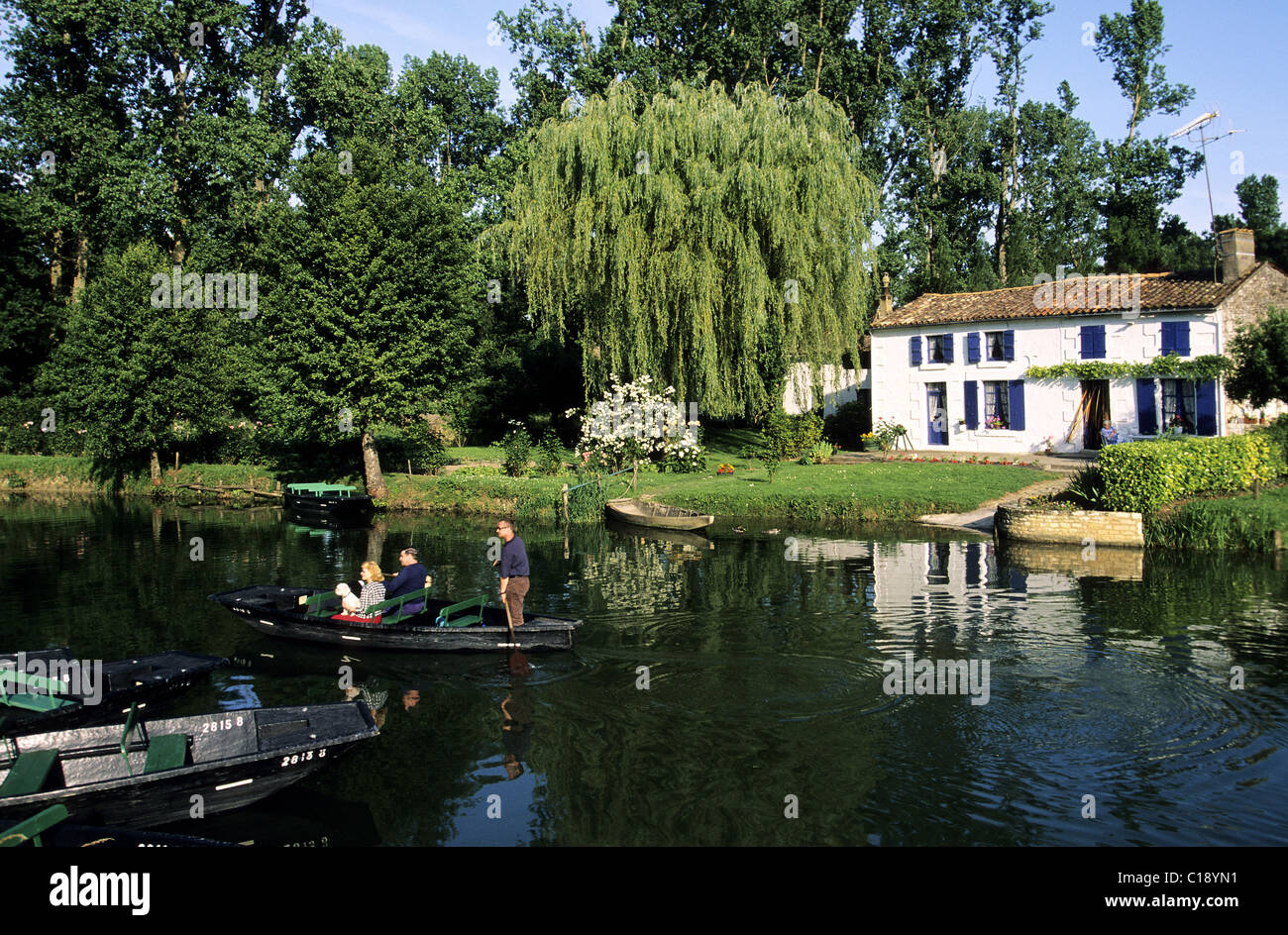 France Deux Sevres Marais Poitevin (Poitevin Marsh) Venise Verte (Green ...