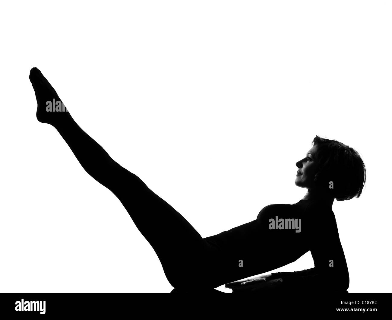 Female shadow profile on white hi-res stock photography and images - Alamy