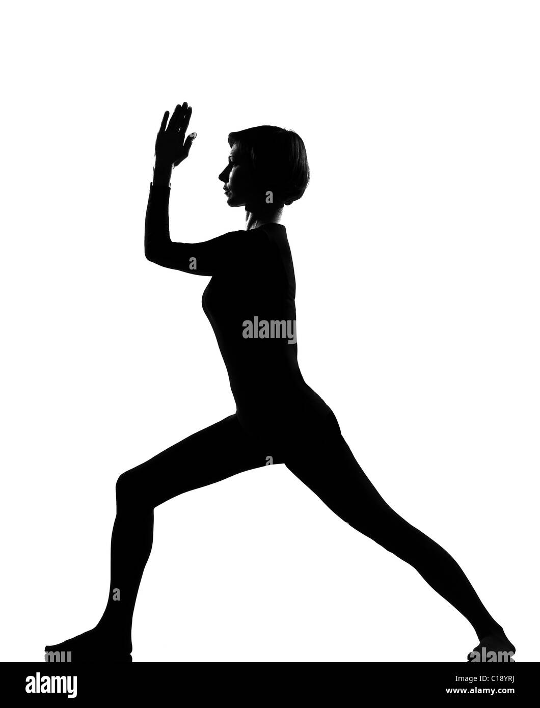 Lunges exercise gym Black and White Stock Photos & Images - Alamy