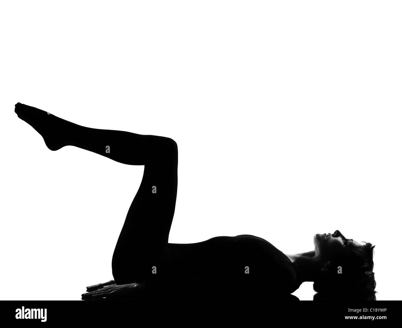 Female shadow profile on white hi-res stock photography and images - Alamy