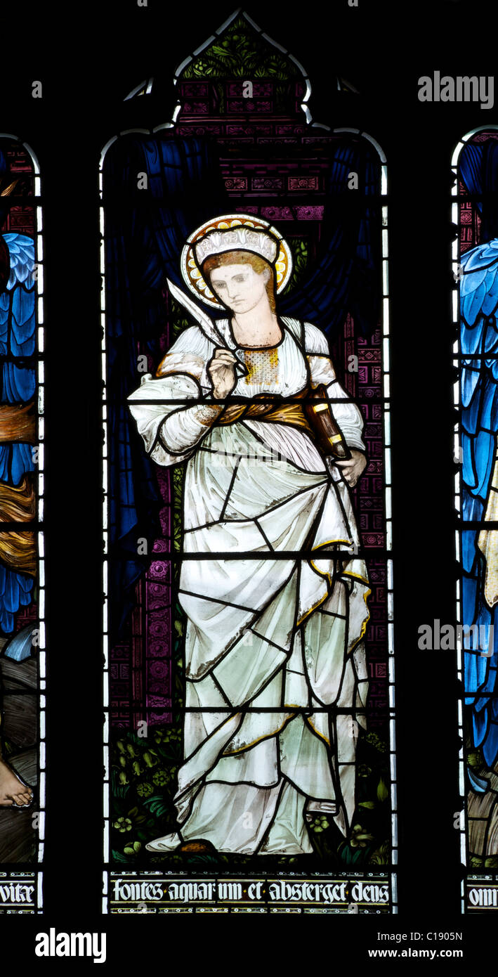 St Catherine Window, 1878, Edward Burne-Jones, Pre-Raphaelite stained ...