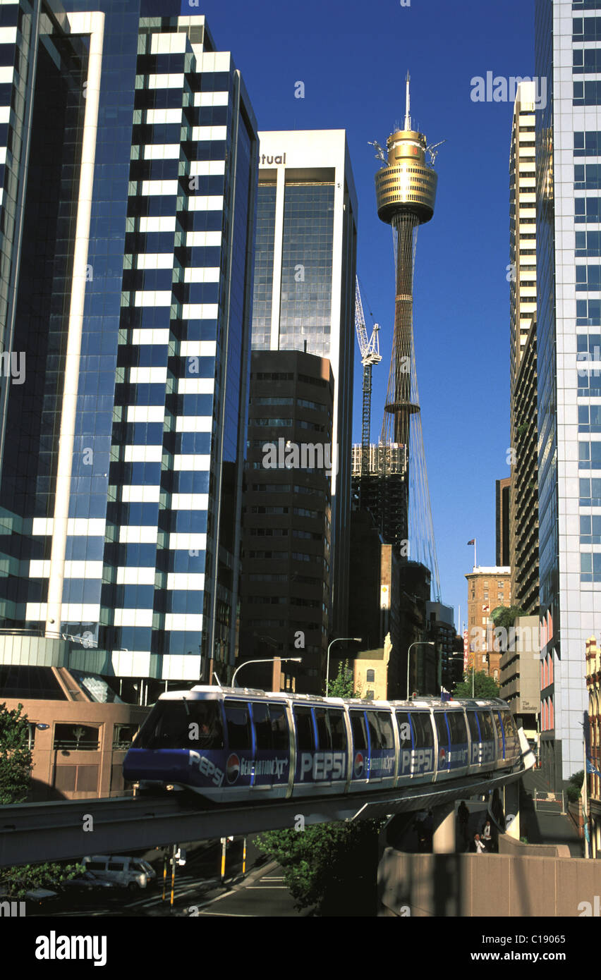 Monorail sydney tower hi-res stock photography and images - Alamy