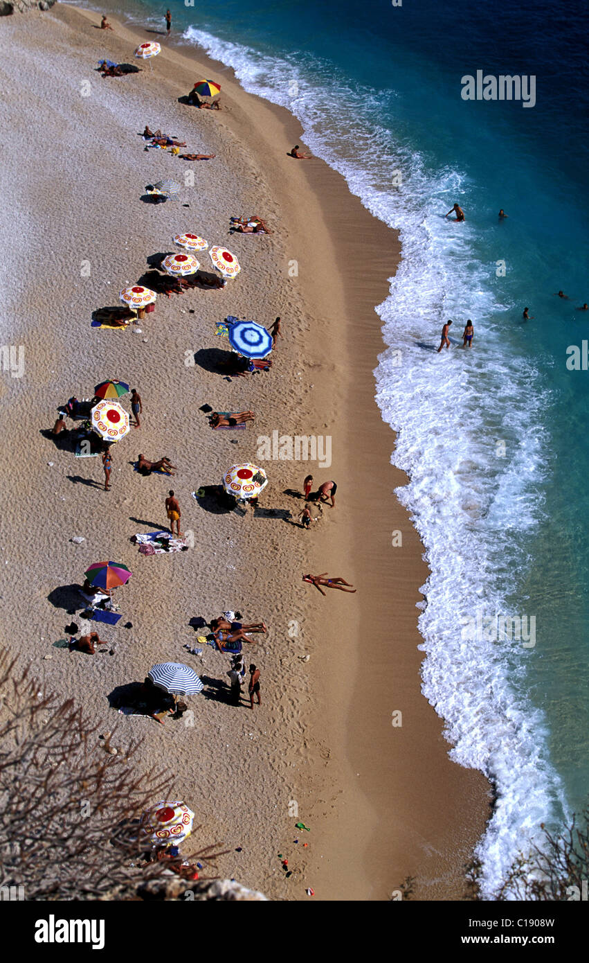 Turkey, the Turquoise Coast, area of Antalya, a beach Stock Photo - Alamy