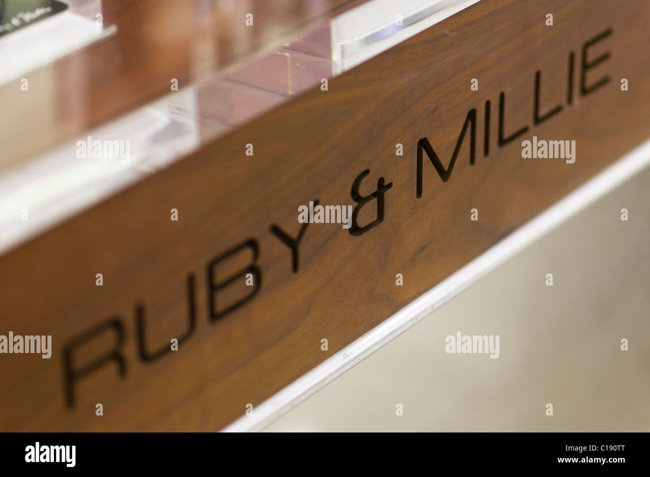 Ruby & Millie self selection cosmetics merchandising unit located ...
