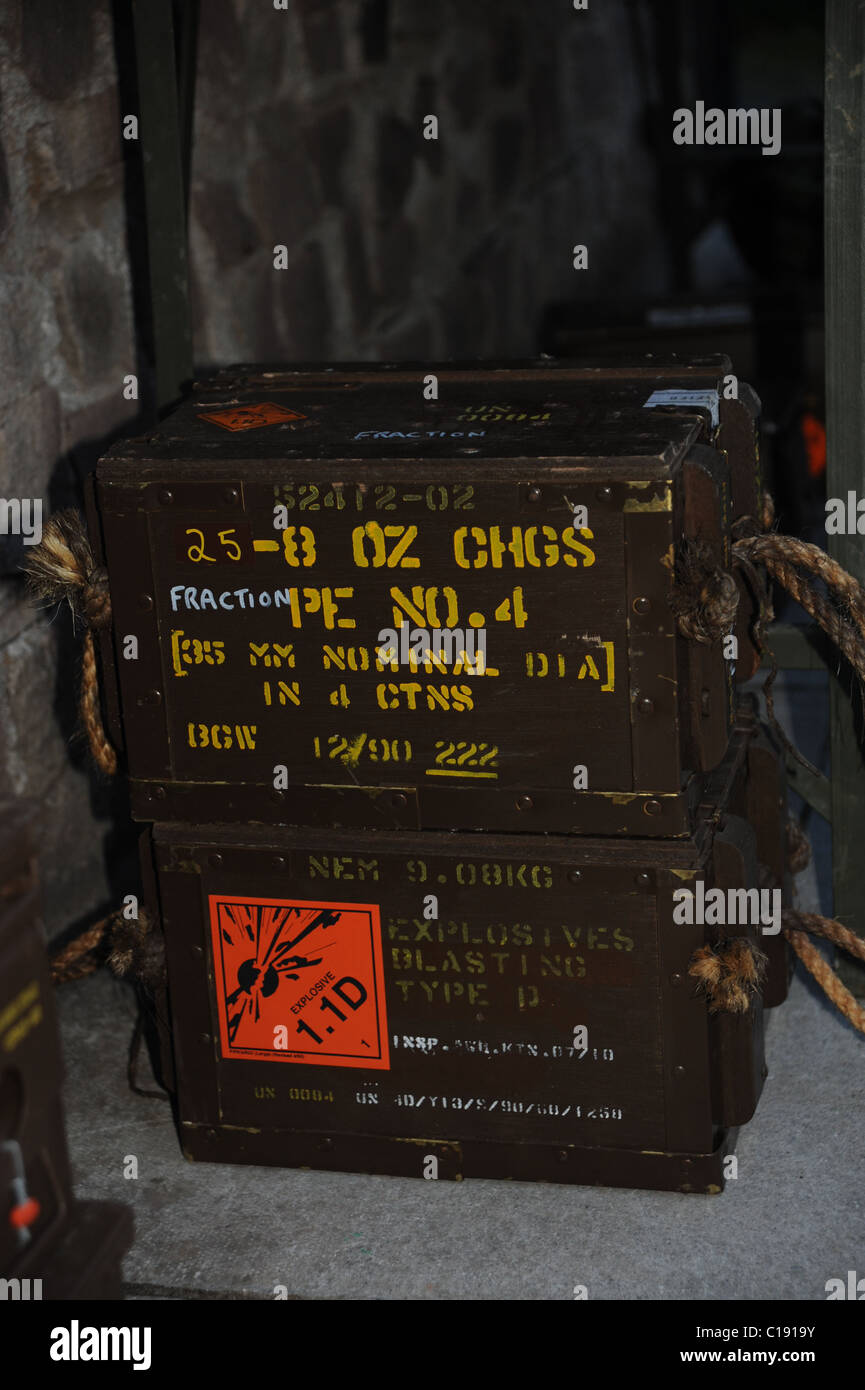 boxes of PE4 plastic explosive Stock Photo - Alamy