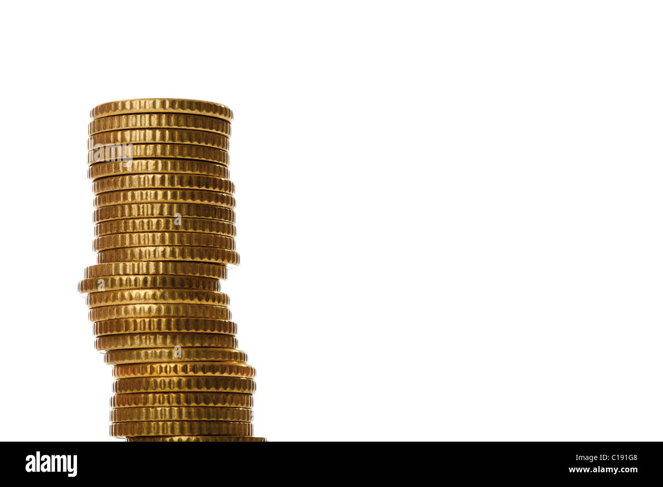 Stack coins euro hi-res stock photography and images - Alamy