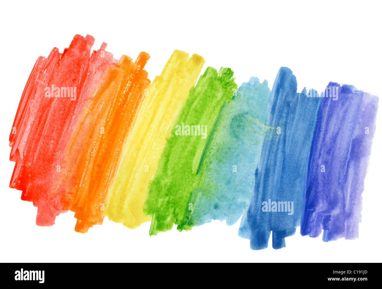 Abstract watercolor rainbow colors background Stock Photo - Alamy