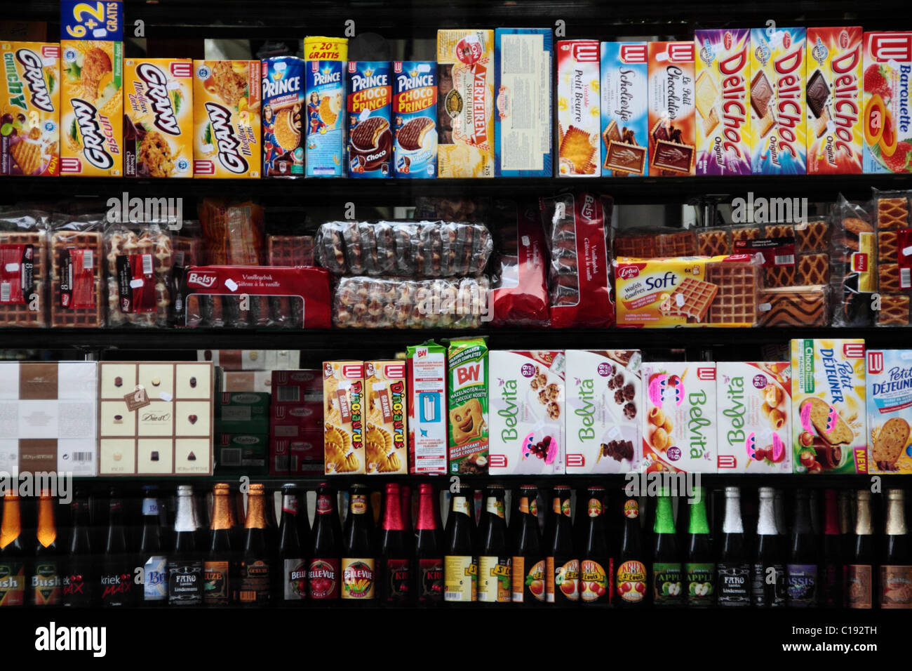 shelf in market Stock Photo - Alamy