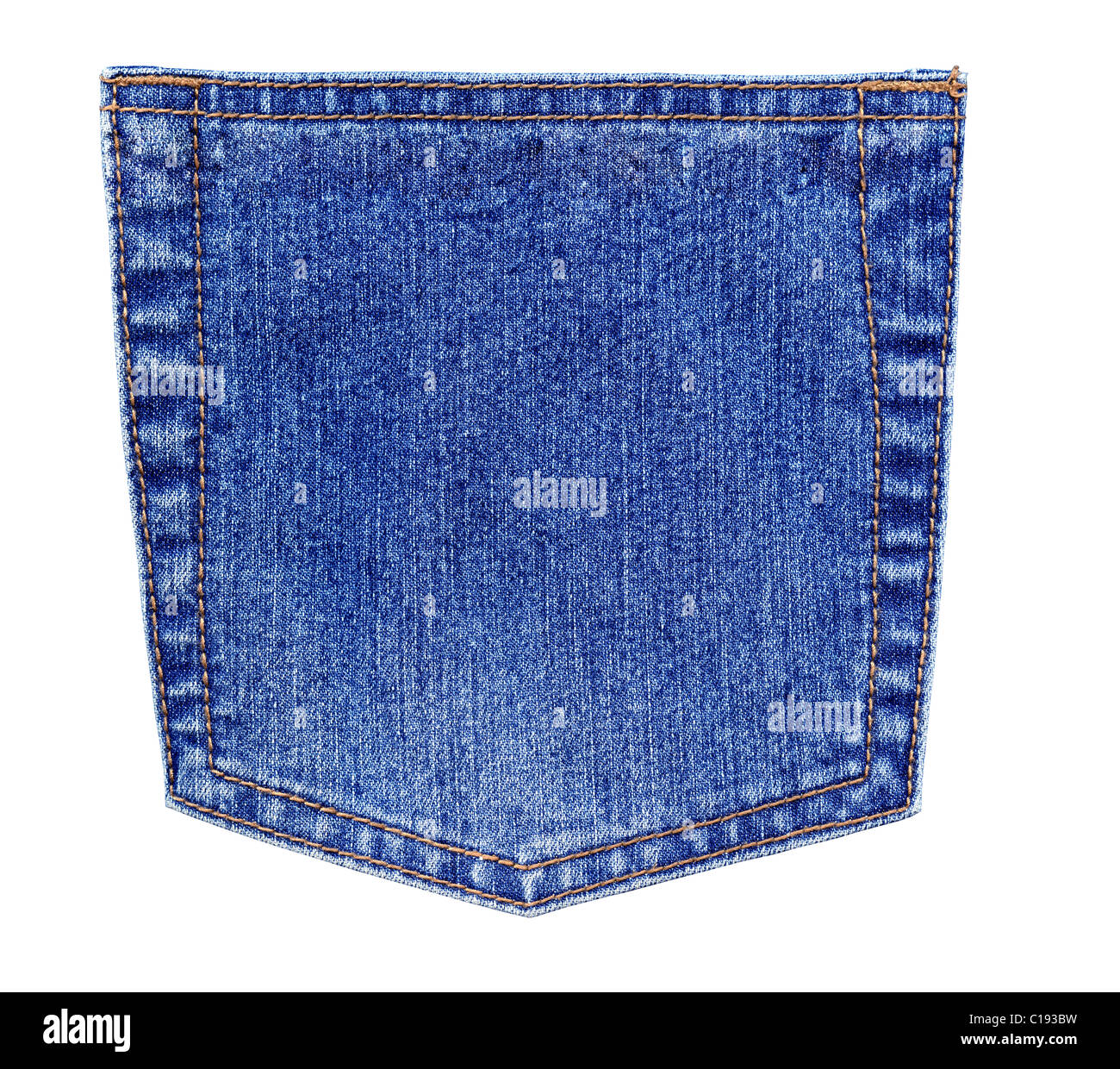 jeans pocket, isolated on white Stock Photo - Alamy