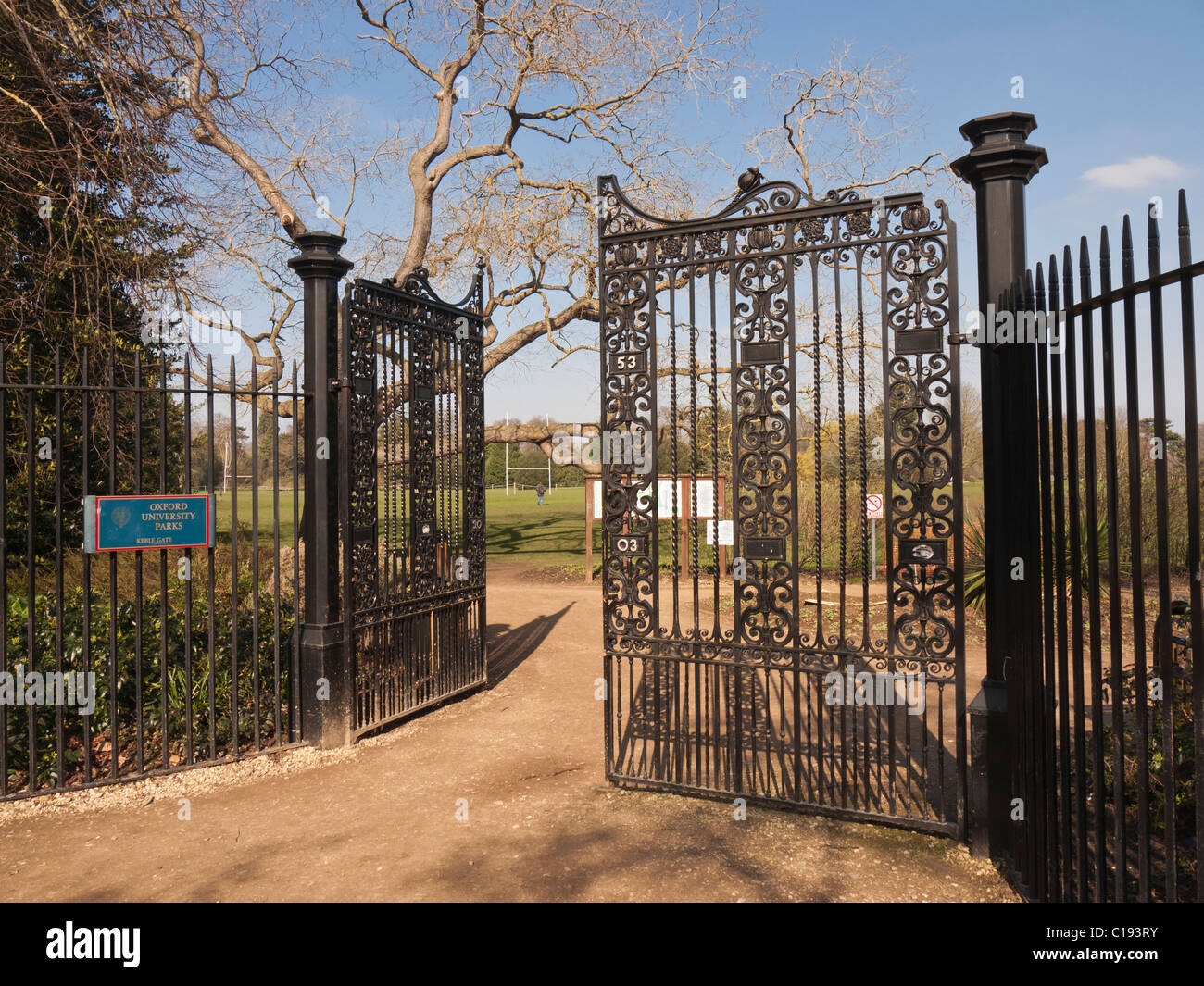 Keble Gate entrance to the Oxford Uniersity Parks, Oxford, UK Stock ...