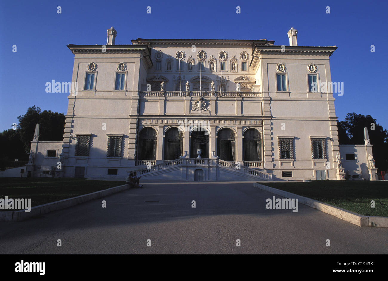 Front of the borghese villa hi-res stock photography and images - Alamy
