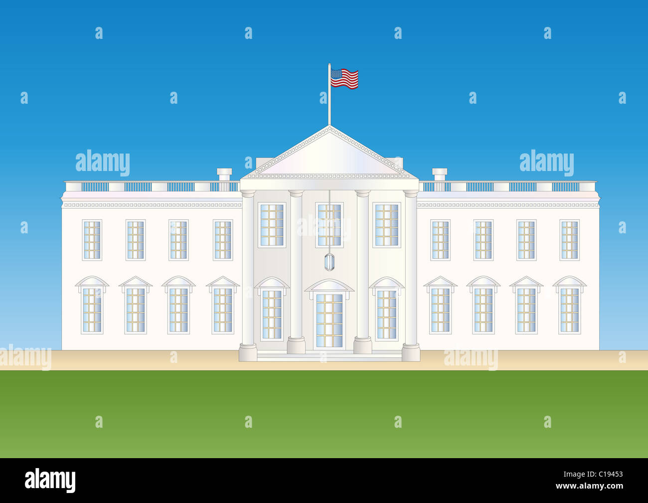 us white house Stock Photo - Alamy