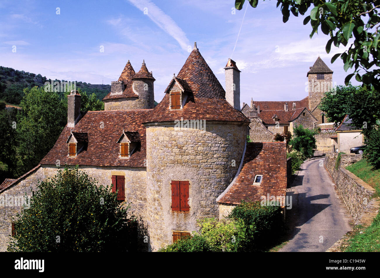 France, Lot, le village of Autoire Stock Photo - Alamy