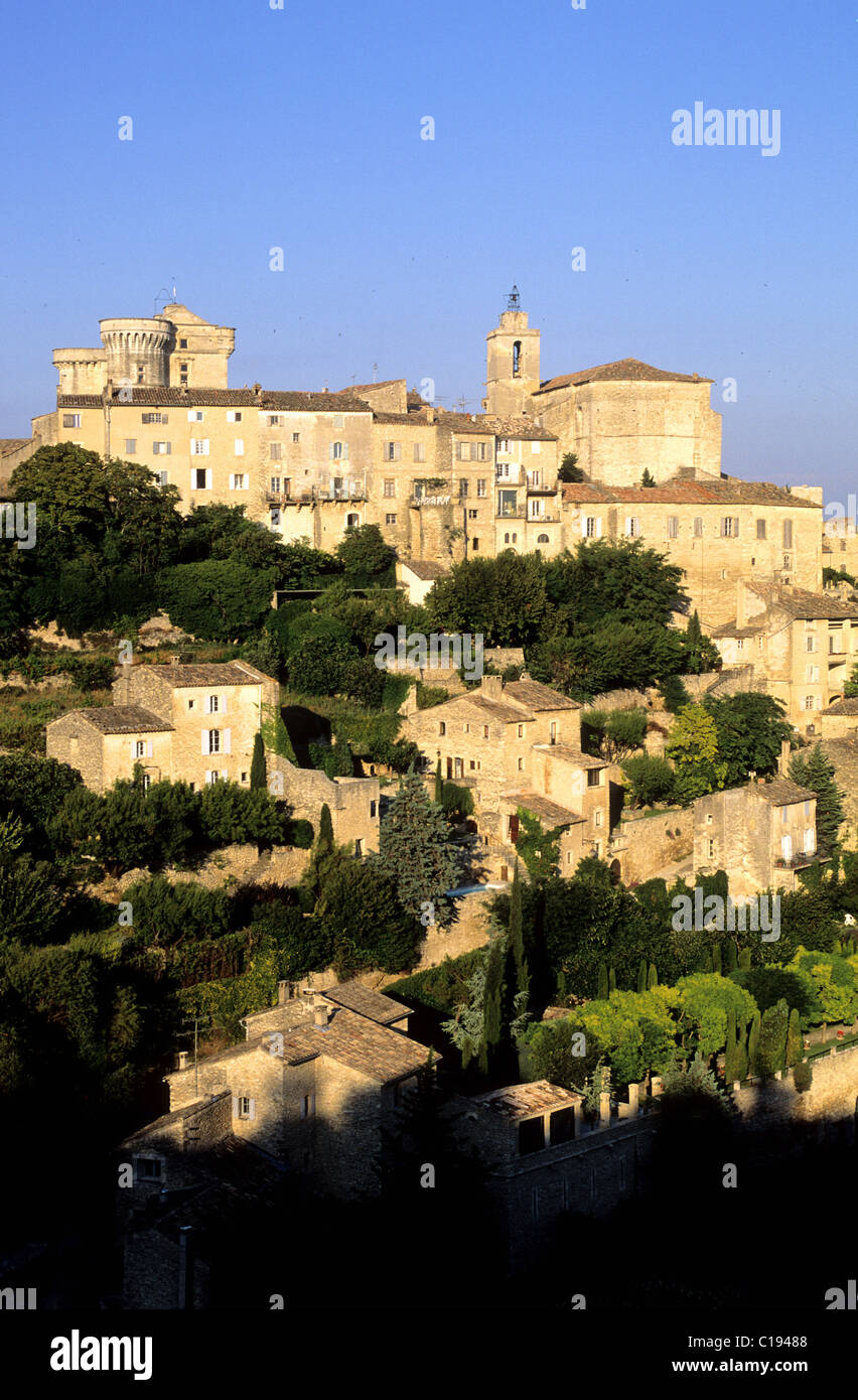 France, Vaucluse, Luberon, Gordes, labelled Les Plus Beaux Villages de ...