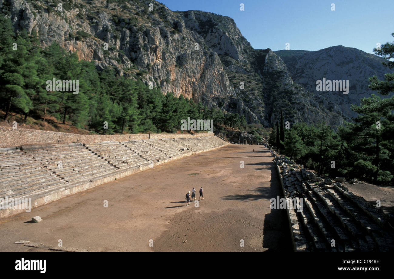 Greece, the stadium of Delphi Stock Photo - Alamy