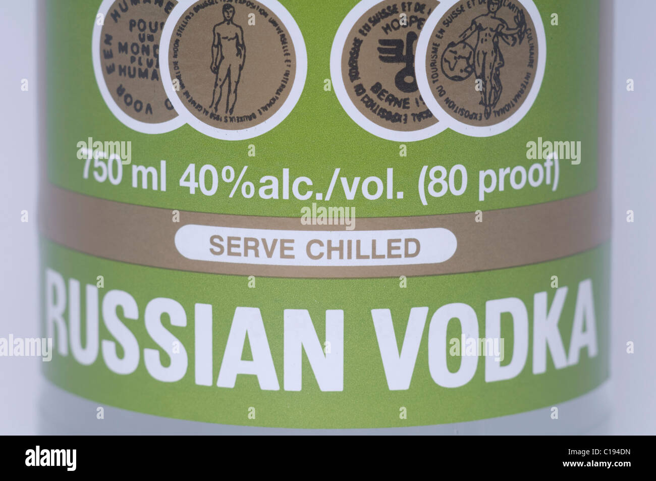 Russian Vodka Bottle Stock Photo - Alamy