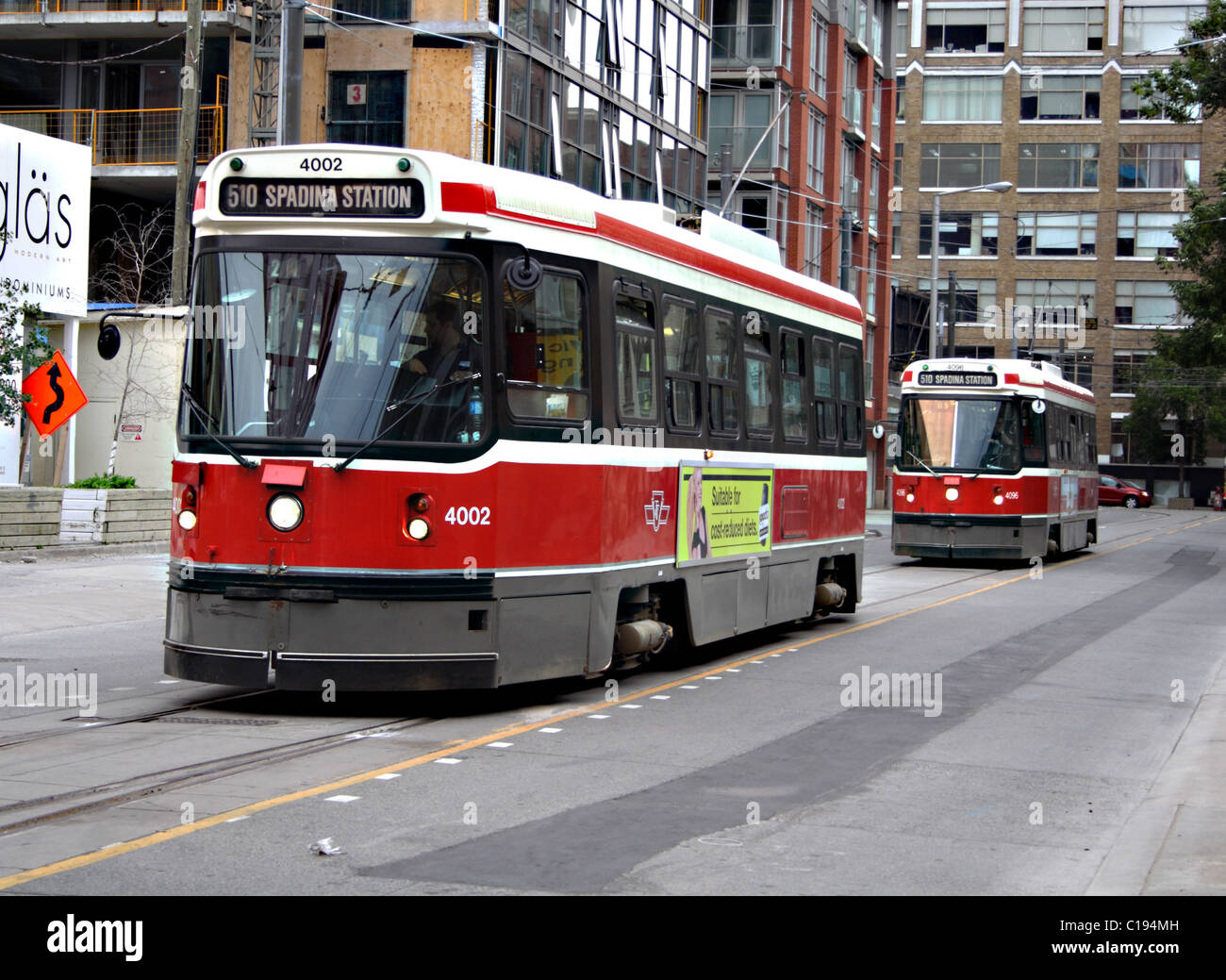 Trams in Toronto, Canada Stock Photo - Alamy