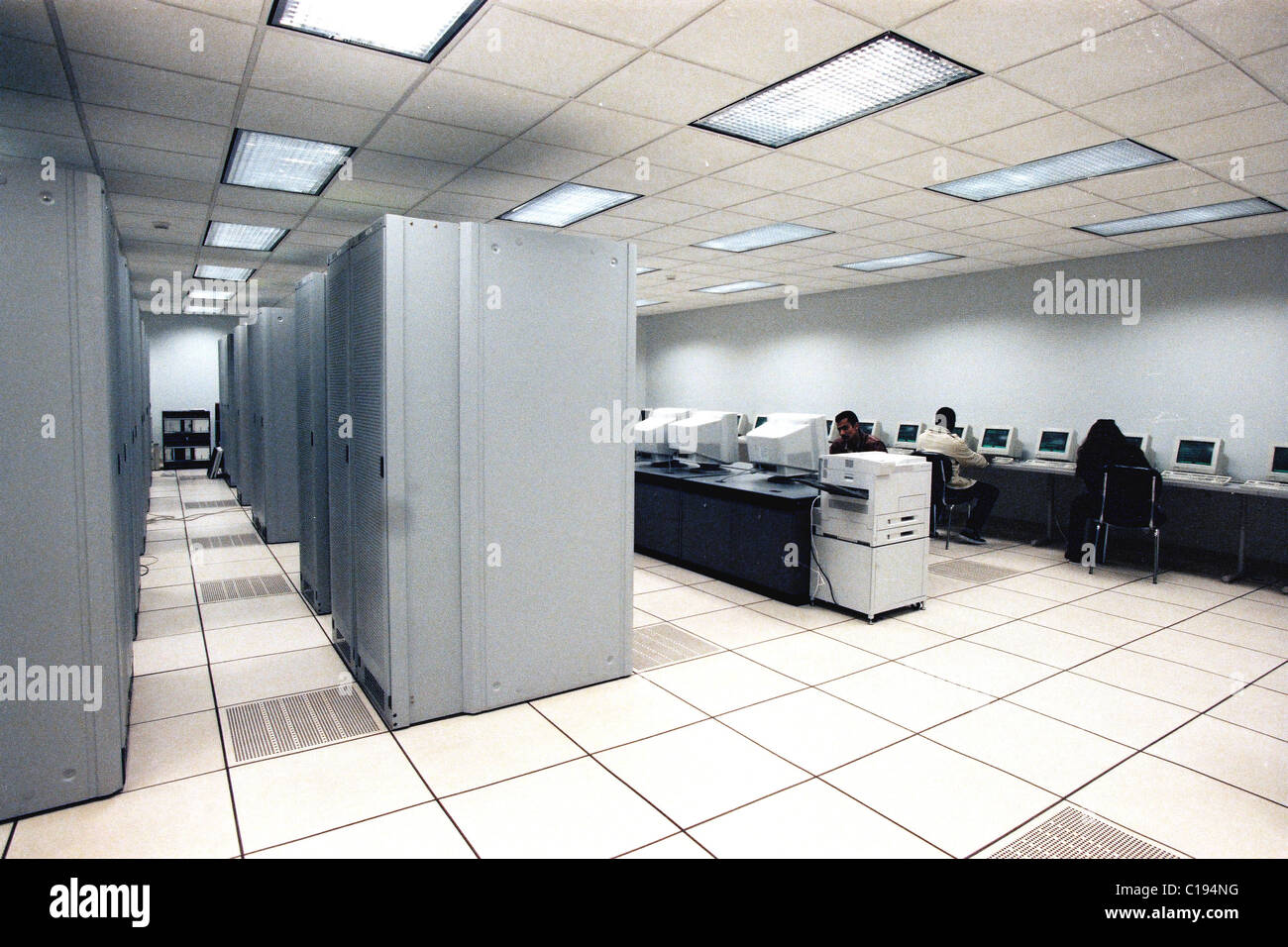 The Egypt National Telecommunications Center data storage systems at ...