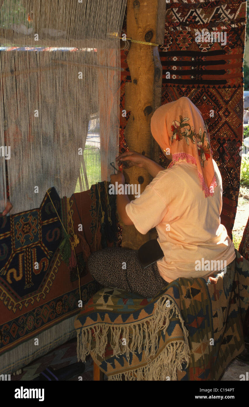Turkey, the Cappadocia, carpet weaving workshop Stock Photo - Alamy