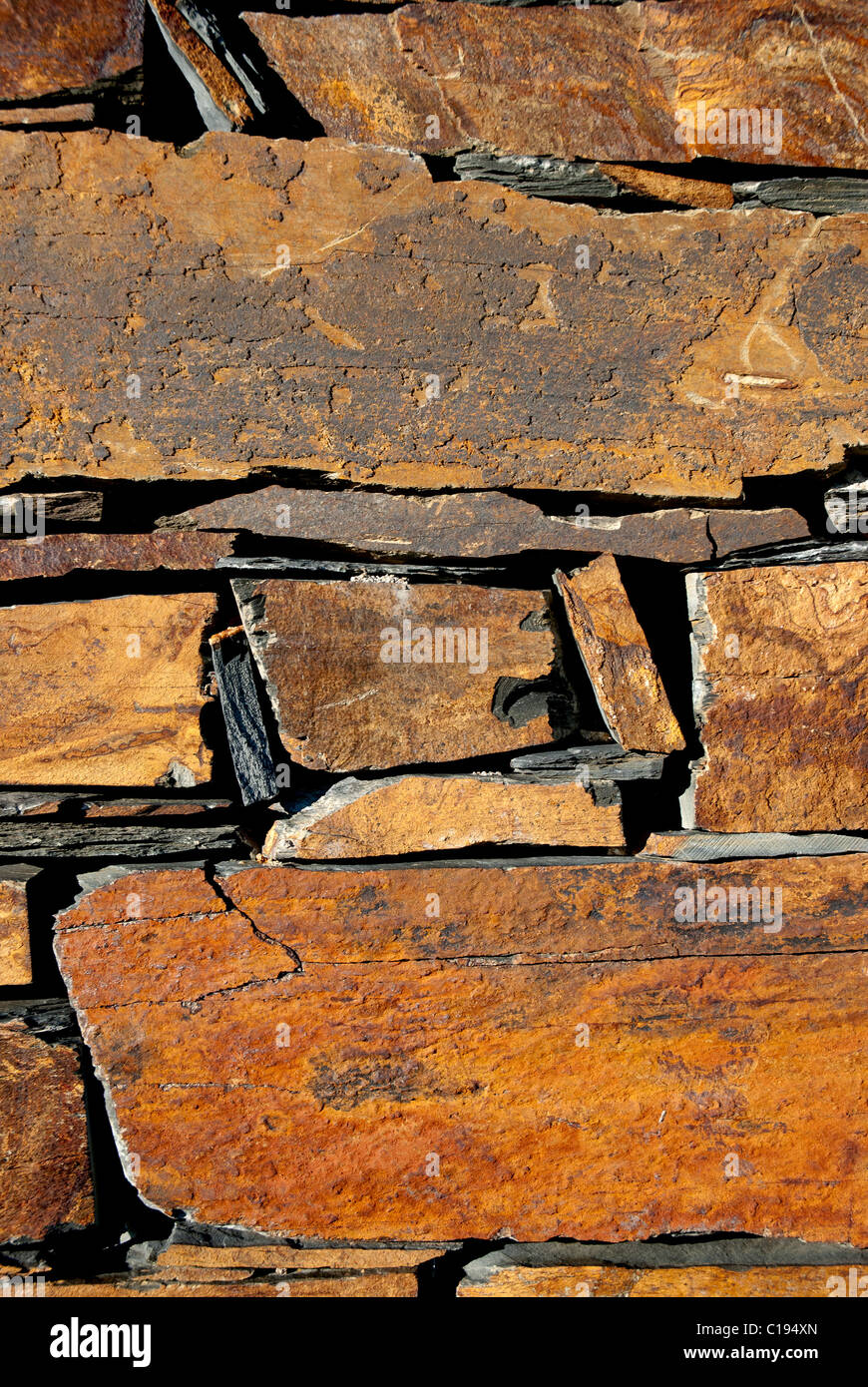 Background texture of earthy colored shale stone Stock Photo - Alamy