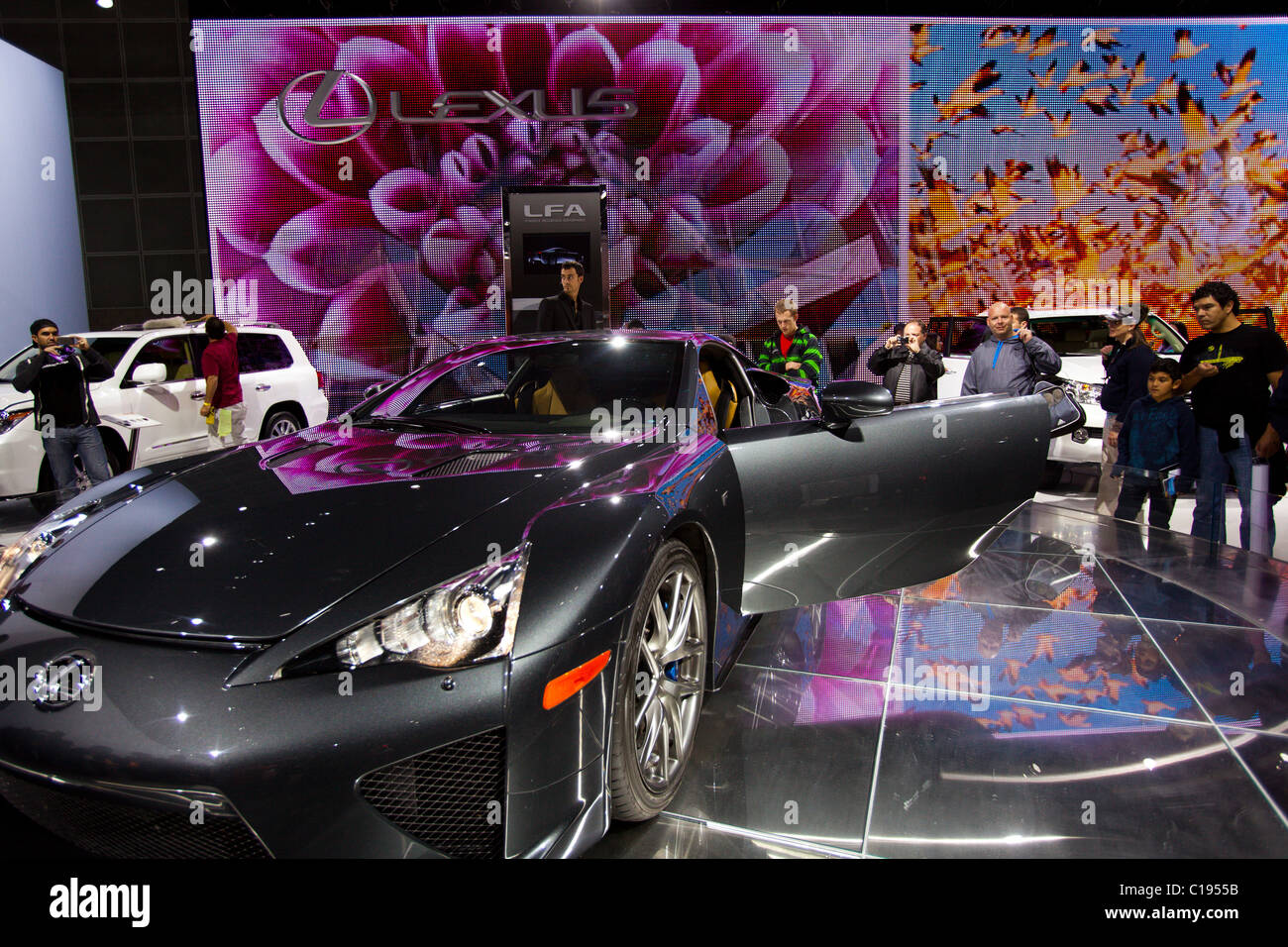 Lexus LFA car, Los Angeles Car Show 2010, Los Angeles, California ...