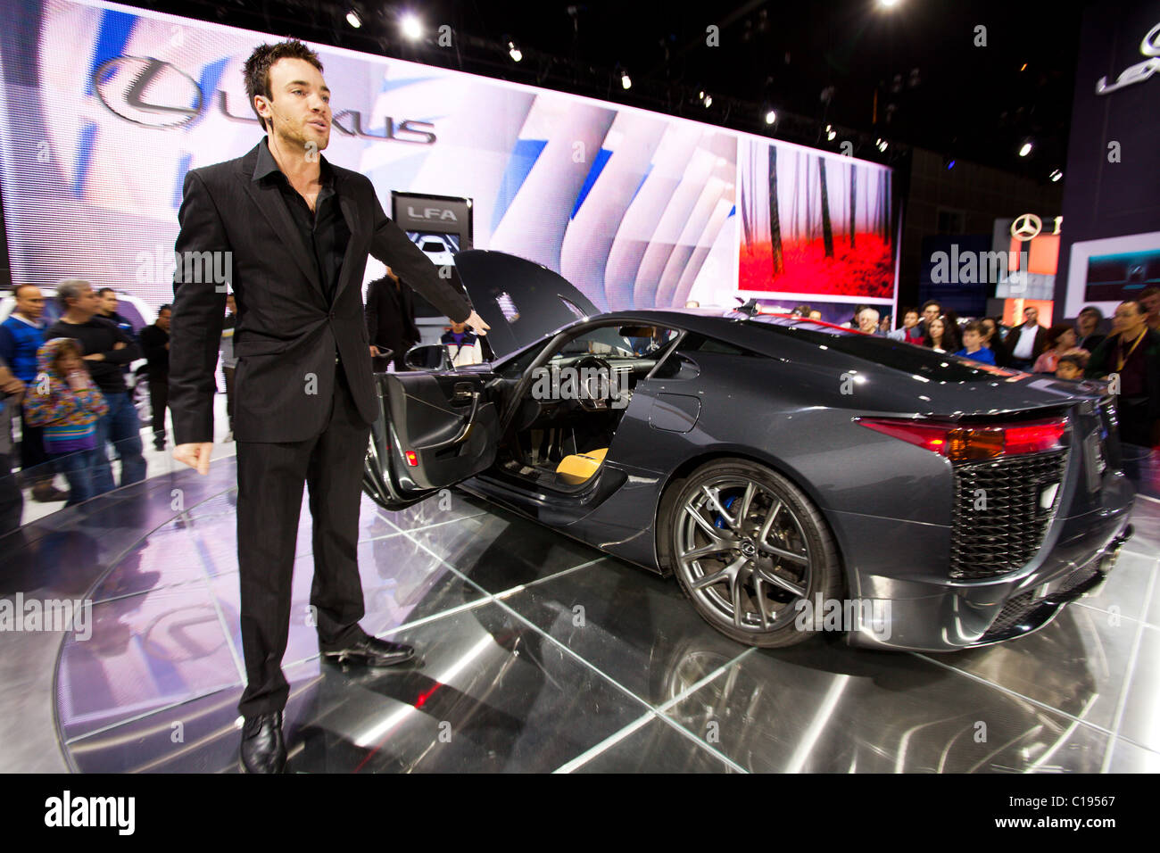 Lexus LFA car, Los Angeles Car Show 2010, Los Angeles, California ...