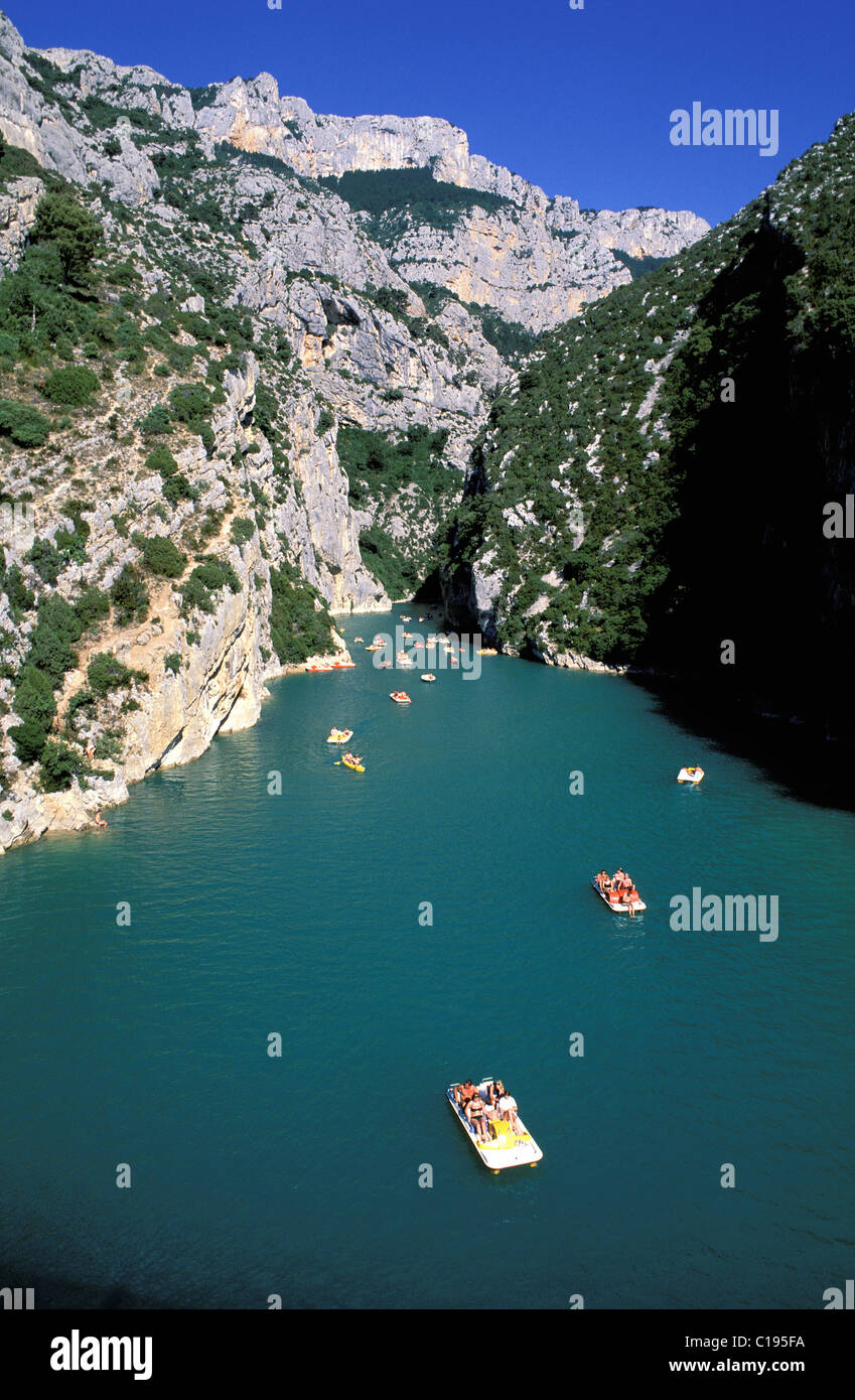 France, Alpes de Haute Provence, Verdon Regional Natural Park, entry of ...