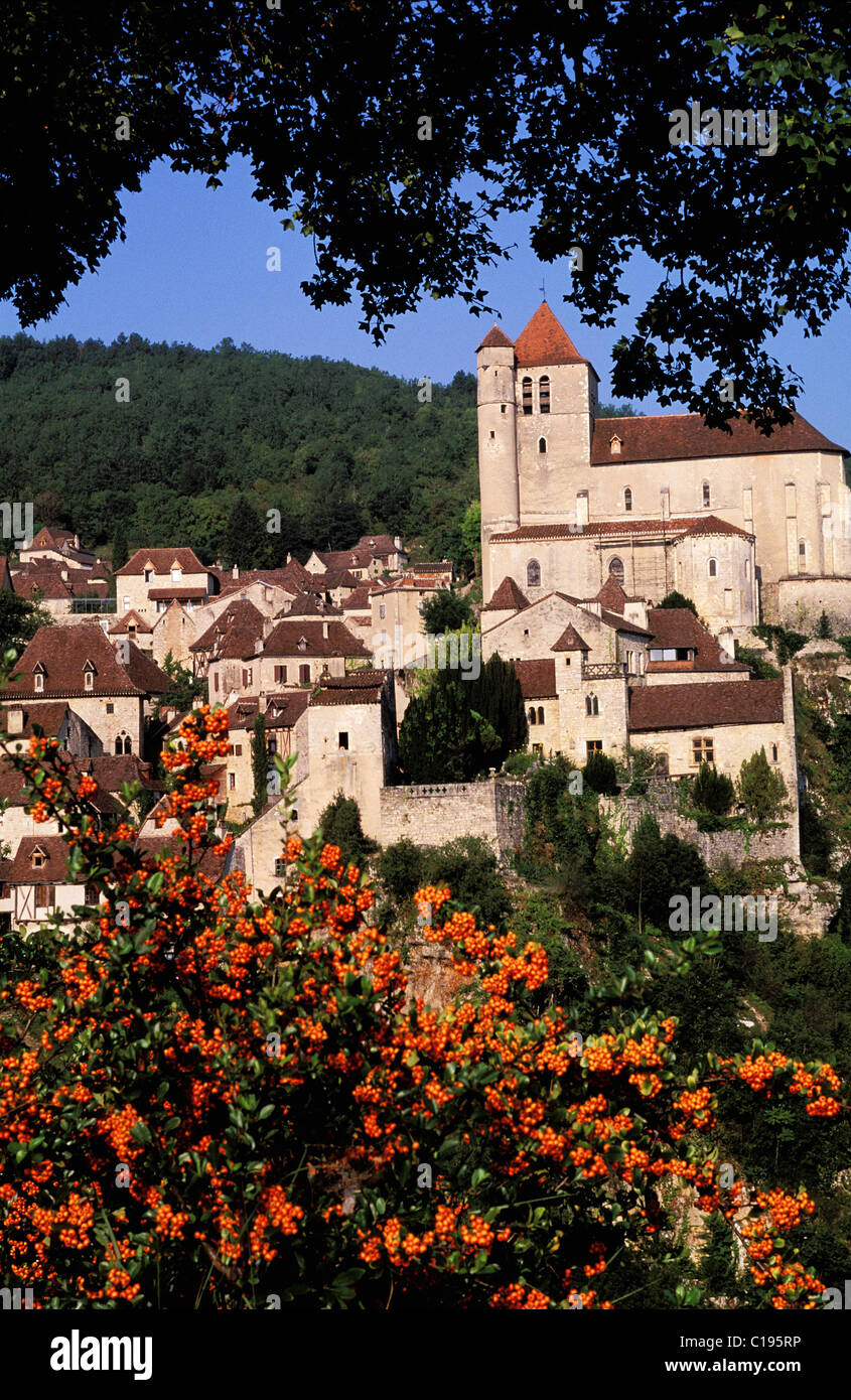 France Lot Lot Valley Saint Cirq Lapopie village labelled Les Plus ...